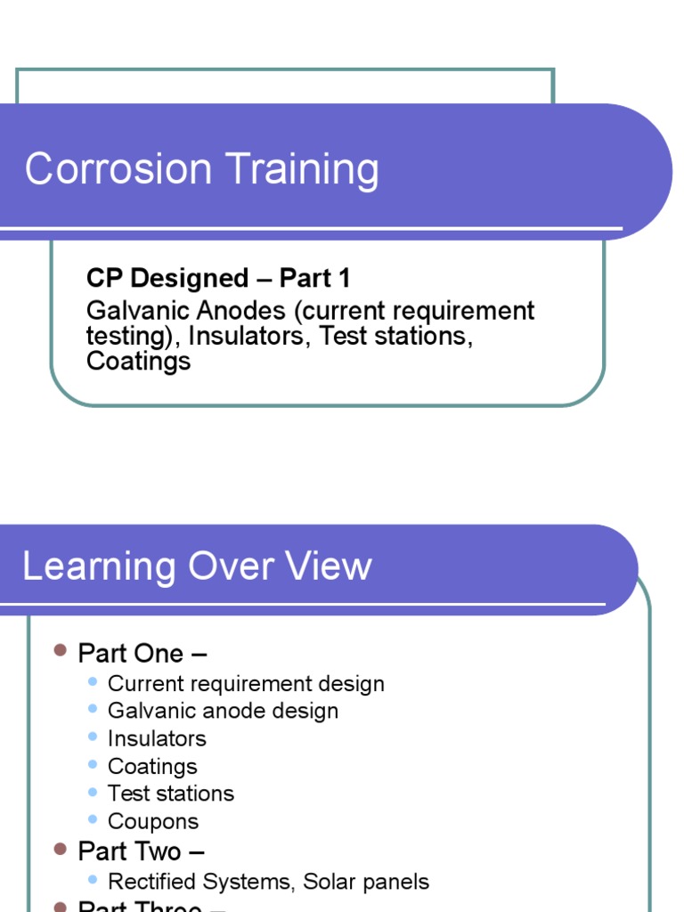 Corrosion Training Design Part 11 | PDF