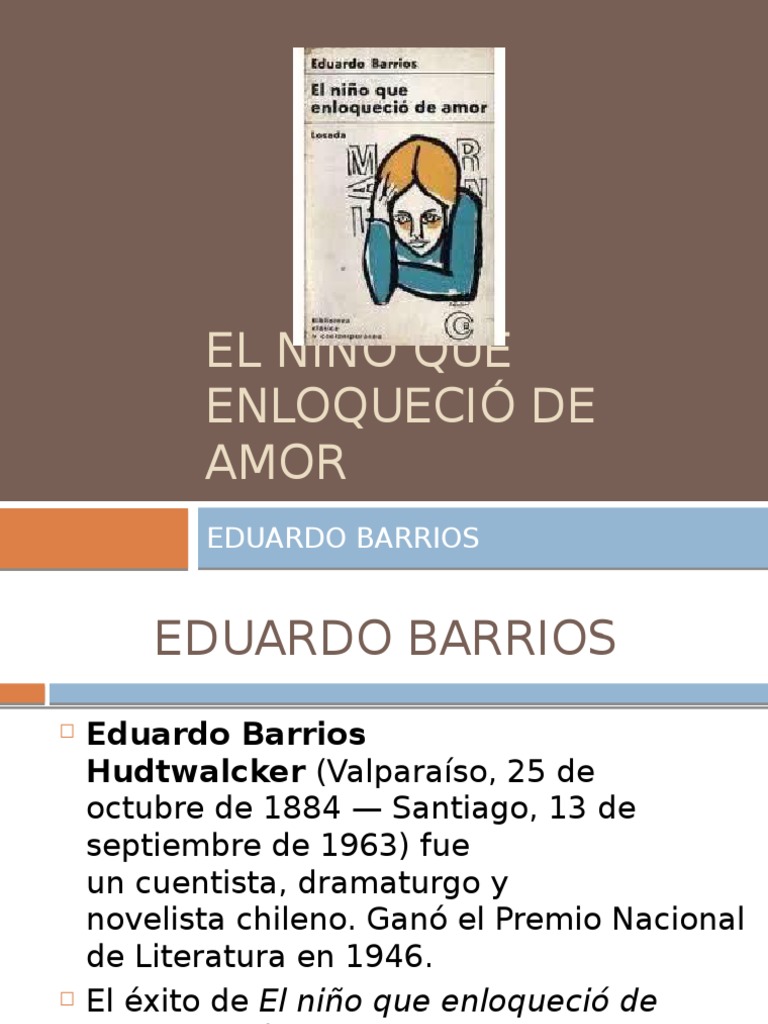 El niño que enloqueció de amor: resumen | PDF | Amor