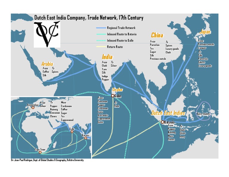 Map VOC Trade Network PDF | PDF | Nutmeg | Spice