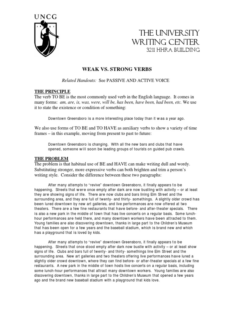 Strong and Weak Verbs | PDF | Verb | Morphology