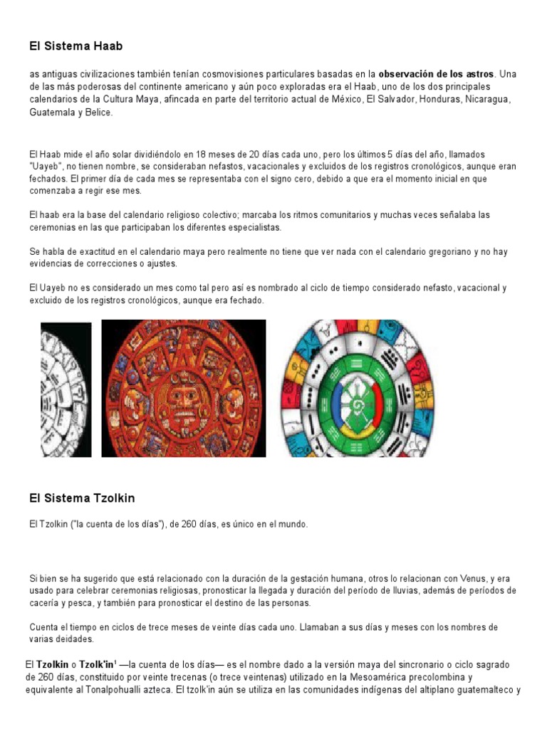Calendario Lunar y Solar Maya | PDF | Entorno natural | Conservación
