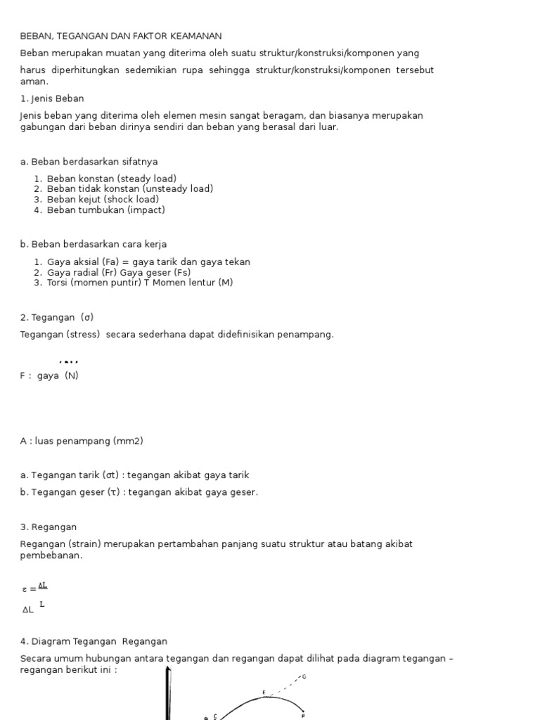 Jenis Beban dan Tegangan dalam Konstruksi | PDF | Sains & Matematika