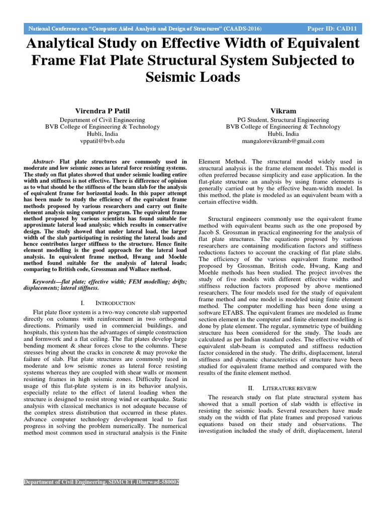 Flat Plate Analysis | PDF | Finite Element Method | Structural Analysis