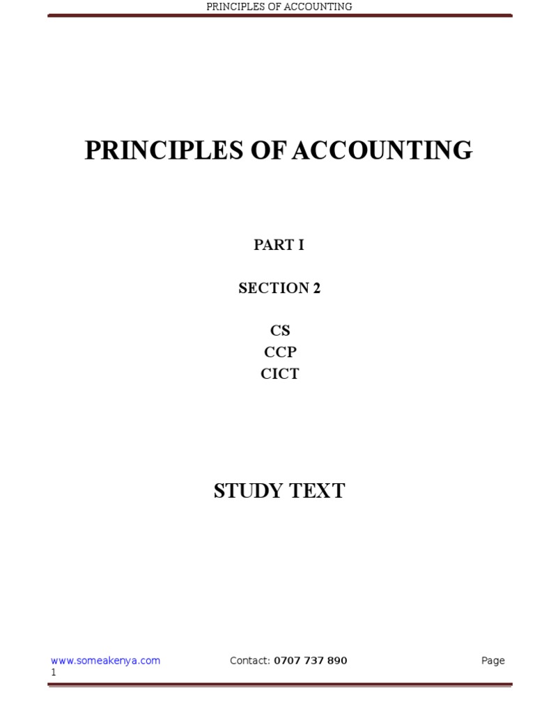 Principles of Accounting-Sample | PDF | Transaction Account | Depreciation