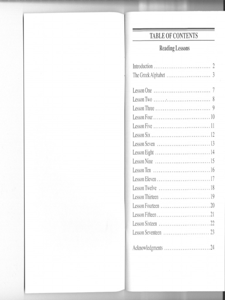 Pimsleur - Greek I - Reading Booklet PDF | PDF