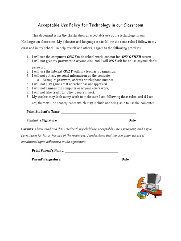 Computer User Agreement | PDF