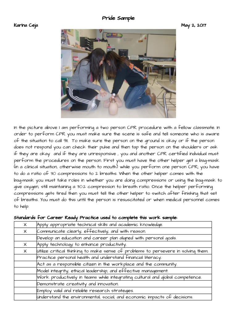 Two-Person CPR Procedure Guide | PDF