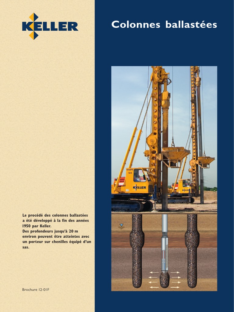 Procédé des colonnes ballastées | PDF | Forage | Fondation (construction)