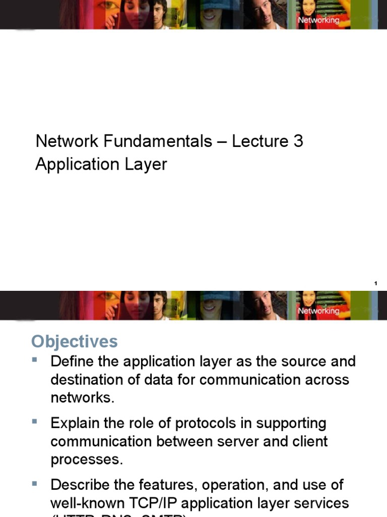 Network - Fundamentals Lecture 3 Application Layer | PDF