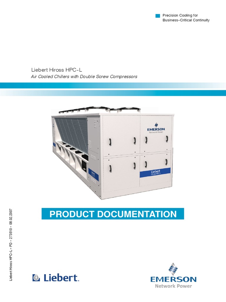 Chiller Water Liebert Hiross Brochure. | PDF | Air Conditioning | Heat ...