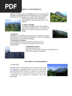 Principales Volcanes de Centroamérica | PDF | Volcán | Formaciones ...