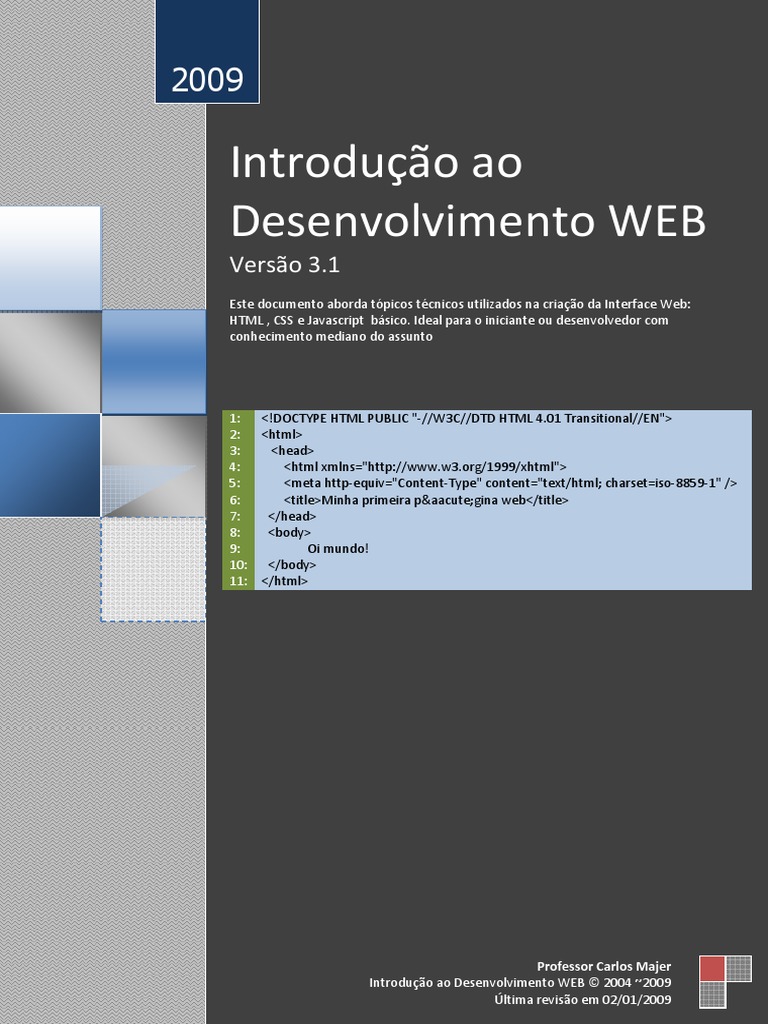 Introducao Ao Desenvolvimento WEB PDF | PDF | Html | Internet
