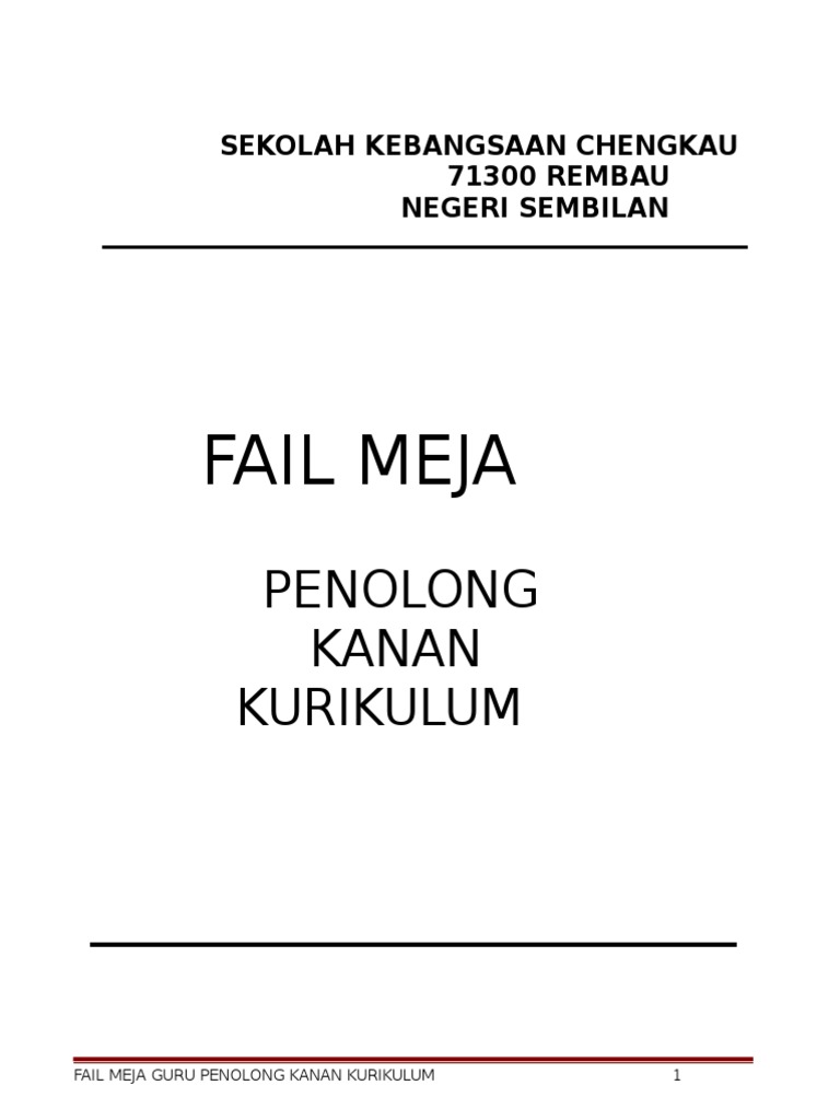 Fail Meja Gpk1 | PDF