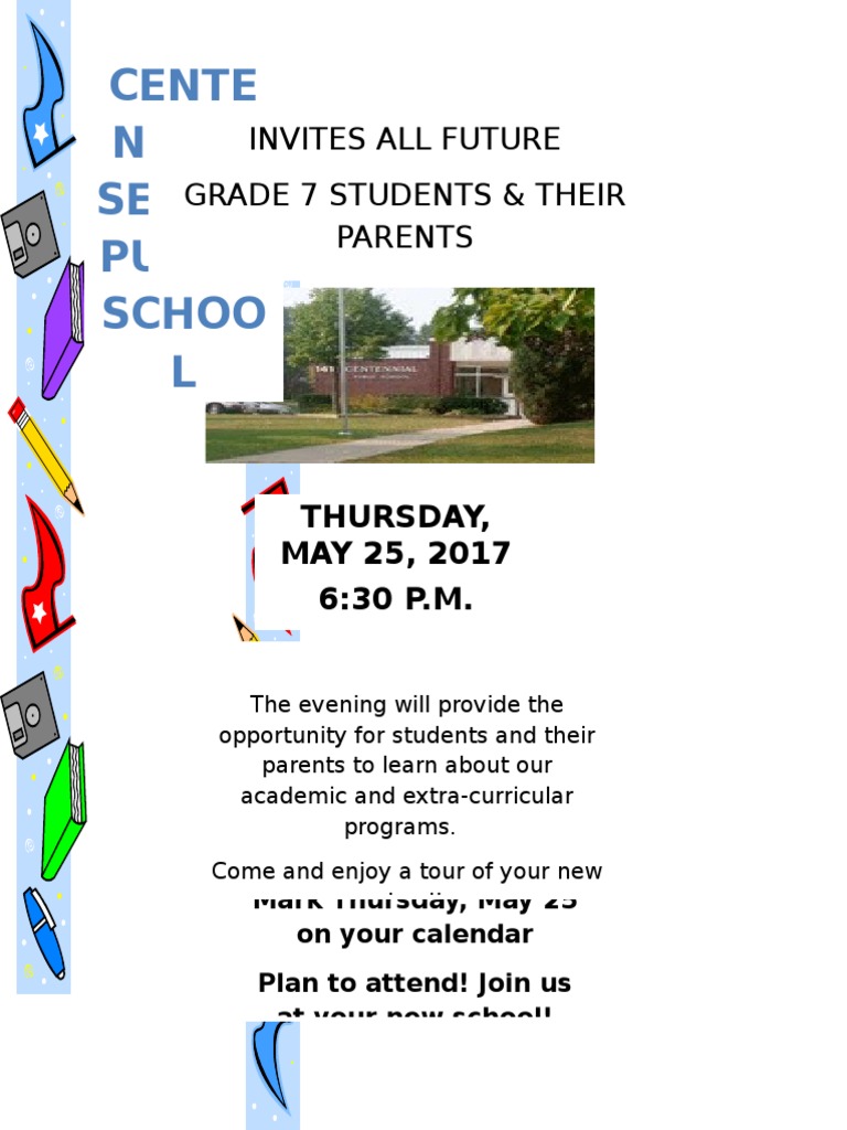 Orientation Night Invitation | PDF
