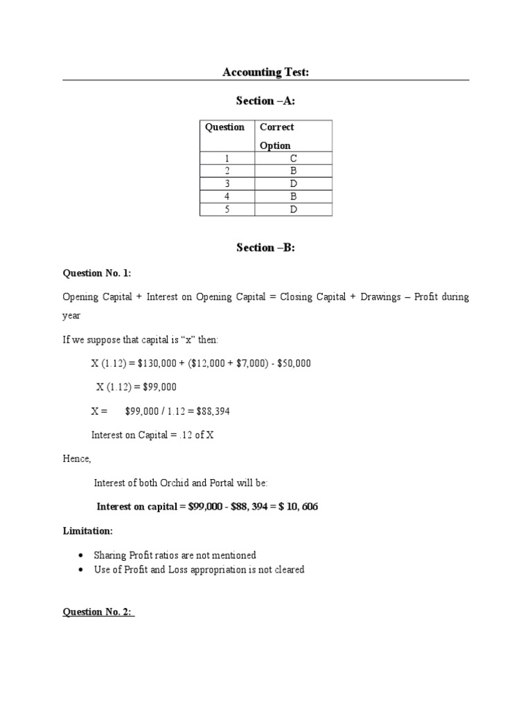 Accounting Test with Forensic Analysis | PDF