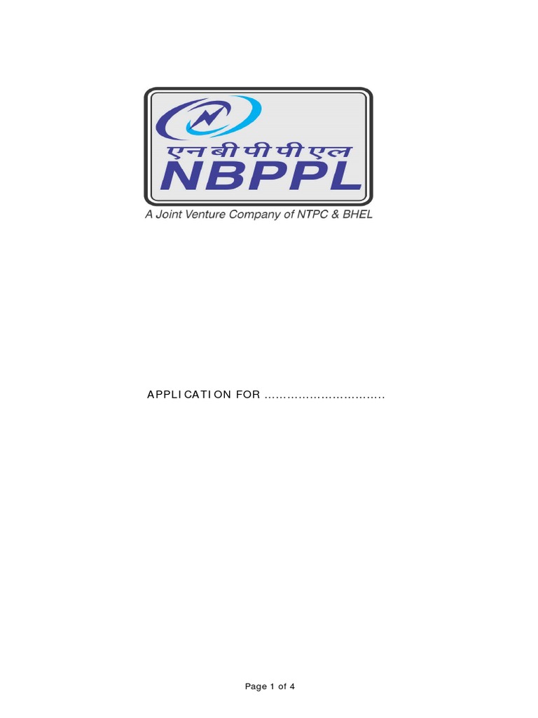 Application Blank NBPPL For FTA (1) 2 | Download Free PDF | Business