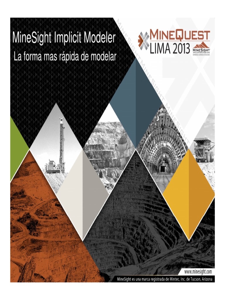 2013 Minesight Implicit Modeler - La Forma Mas Rapida de Modelar | PDF