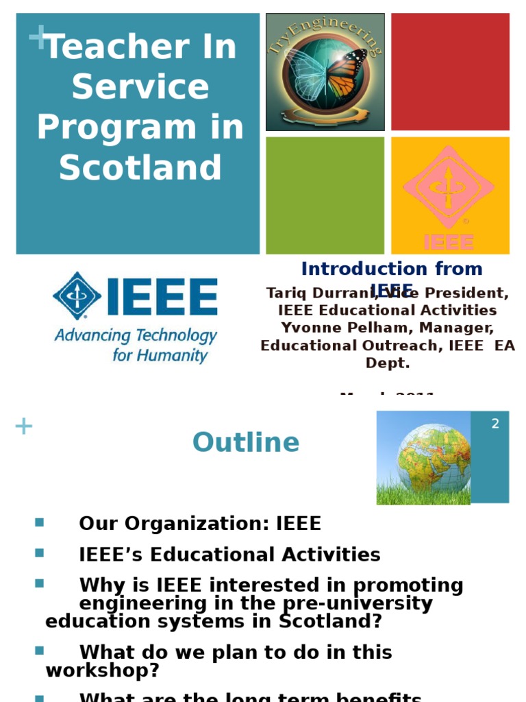 Teacher in Service Program in Scotland: Introduction From Ieee | PDF ...