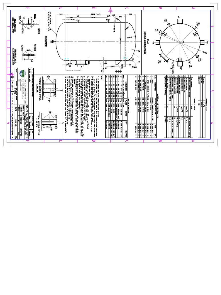 Nitrogen Tank Drawing | PDF
