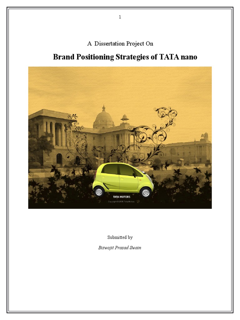 Brand Positioning Strategies of TATA Nano | PDF | Car | Land Vehicles