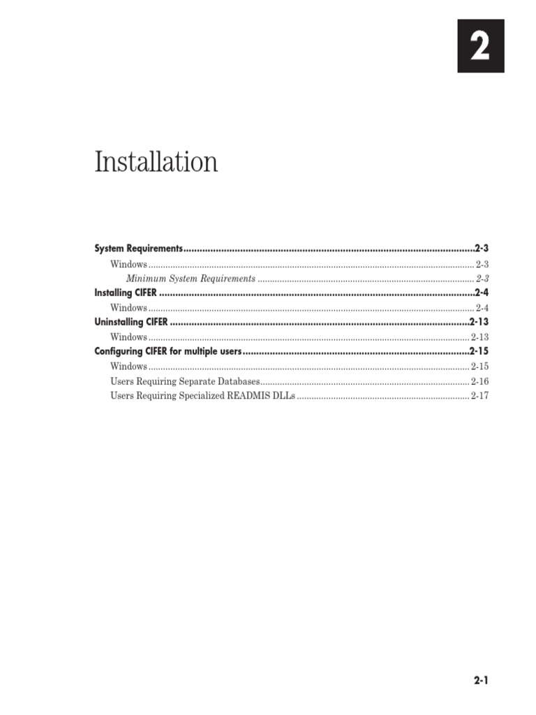 Installation | PDF | Installation (Computer Programs) | Directory (Computing)