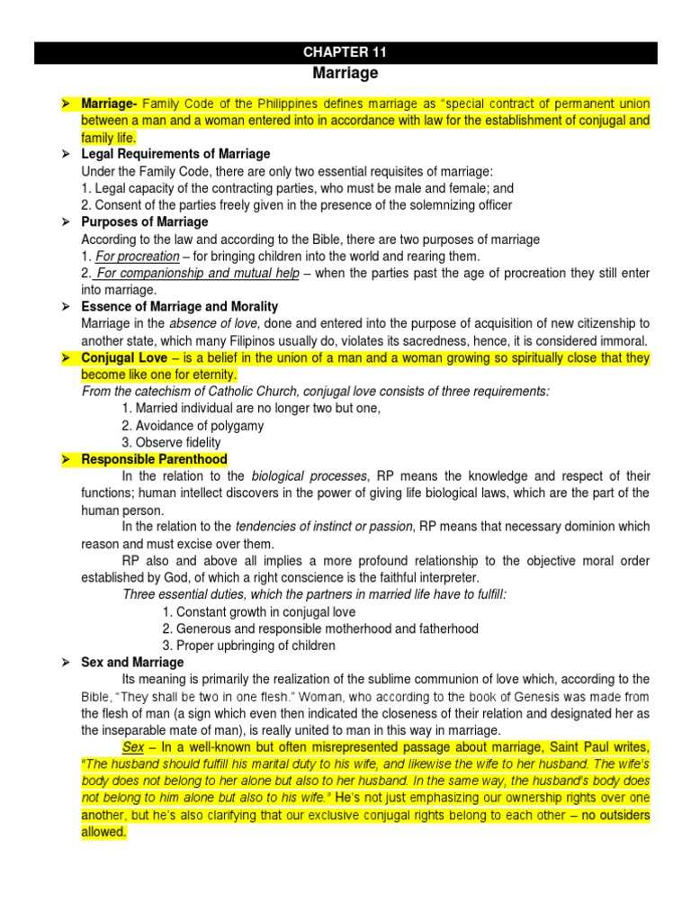 A Comprehensive Analysis of Marriage, Family Law and Morality in the ...