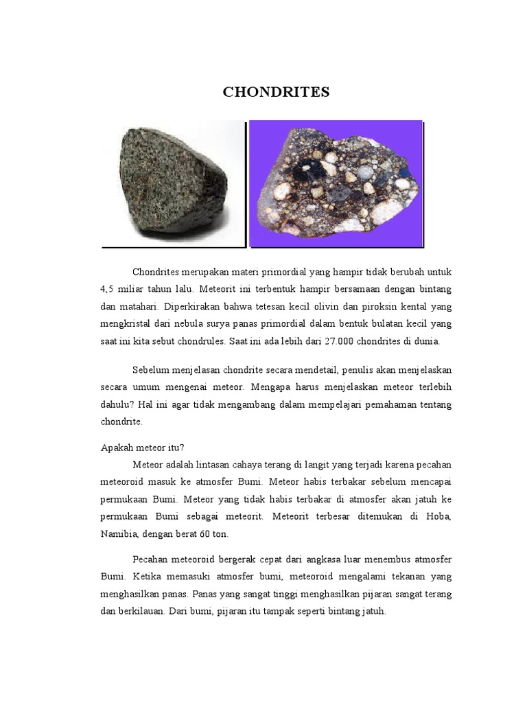 Chondrites II | PDF