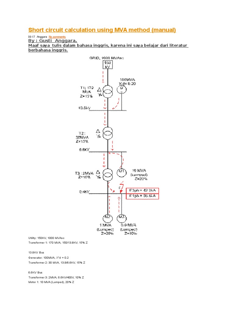 MVA Method for Short Circuit Calculations | PDF | Teaching Methods ...