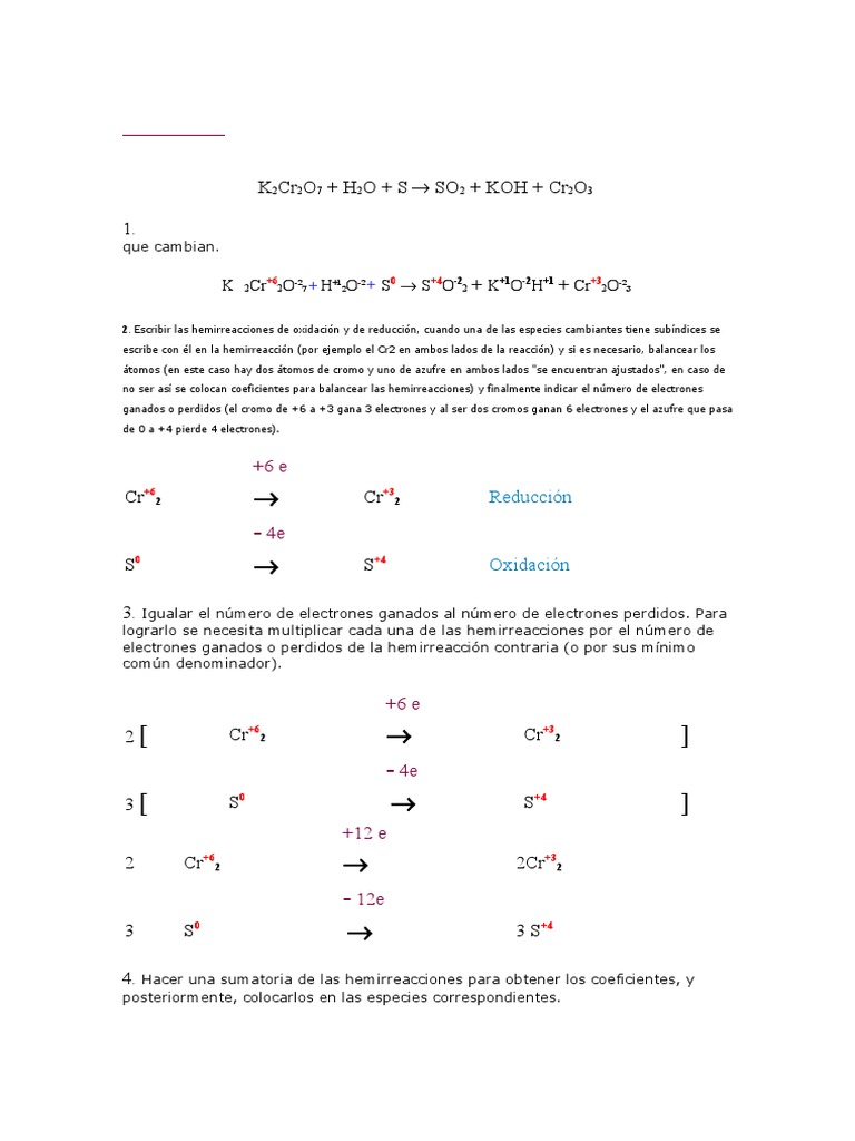 Ejerc Redox | PDF | Métodos y materiales de enseñanza