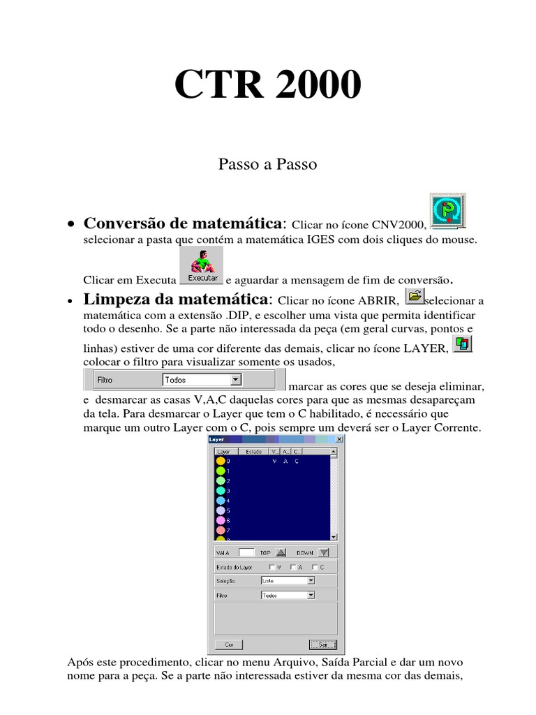 Passo A PAsso CTR 2000 PDF | PDF | Janela (informática) | Esfera