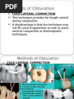 Obturation Techniques | PDF
