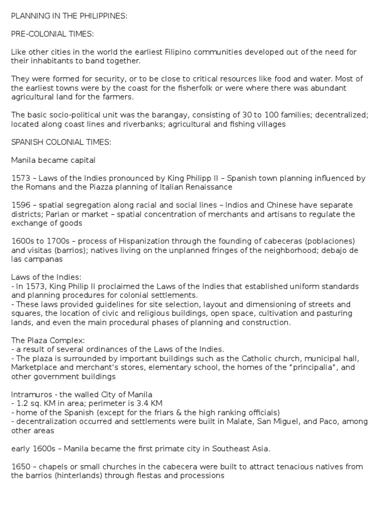 Planning in The Philippines | PDF | Manila | Philippines