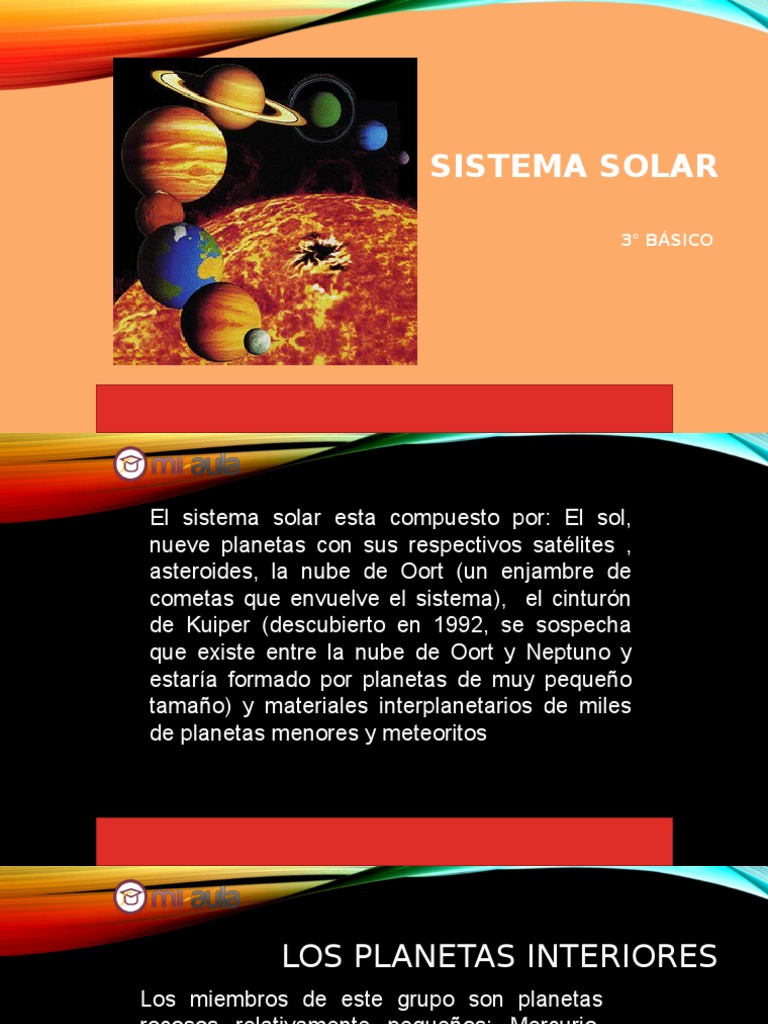 Introducción al Sistema Solar para Niños | PDF | Planetas | Sistema solar