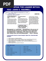 Developing The Leader Within You | PDF | Leadership | Applied Psychology