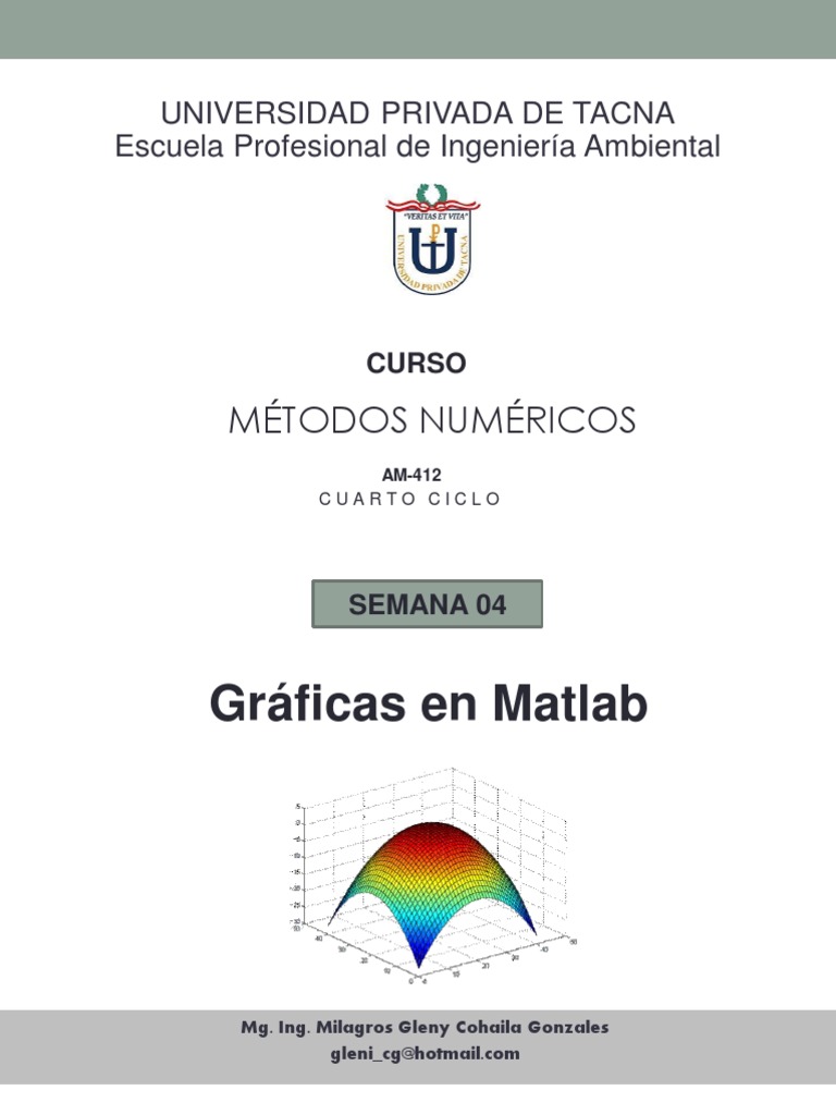 Gráficas Matlab Semana-04 | PDF | Tecnología