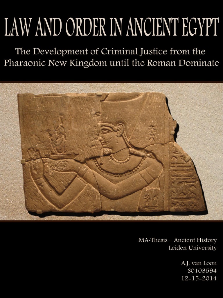 Law and Order in Ancient Egypt PDF | PDF | Ancient Egypt | Theft