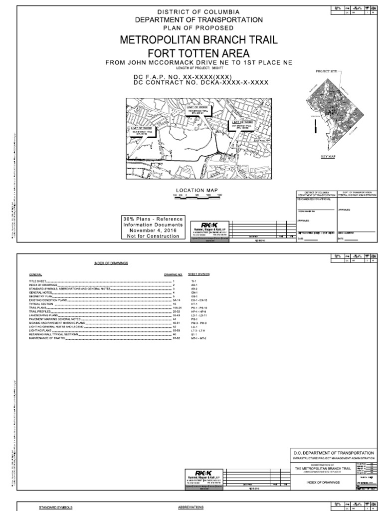 Metropolitan Branch Trail Plans | PDF