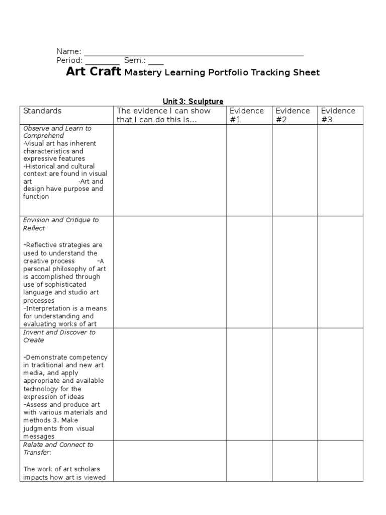 Art Craft Mastery: Sculpture Portfolio | PDF | Art