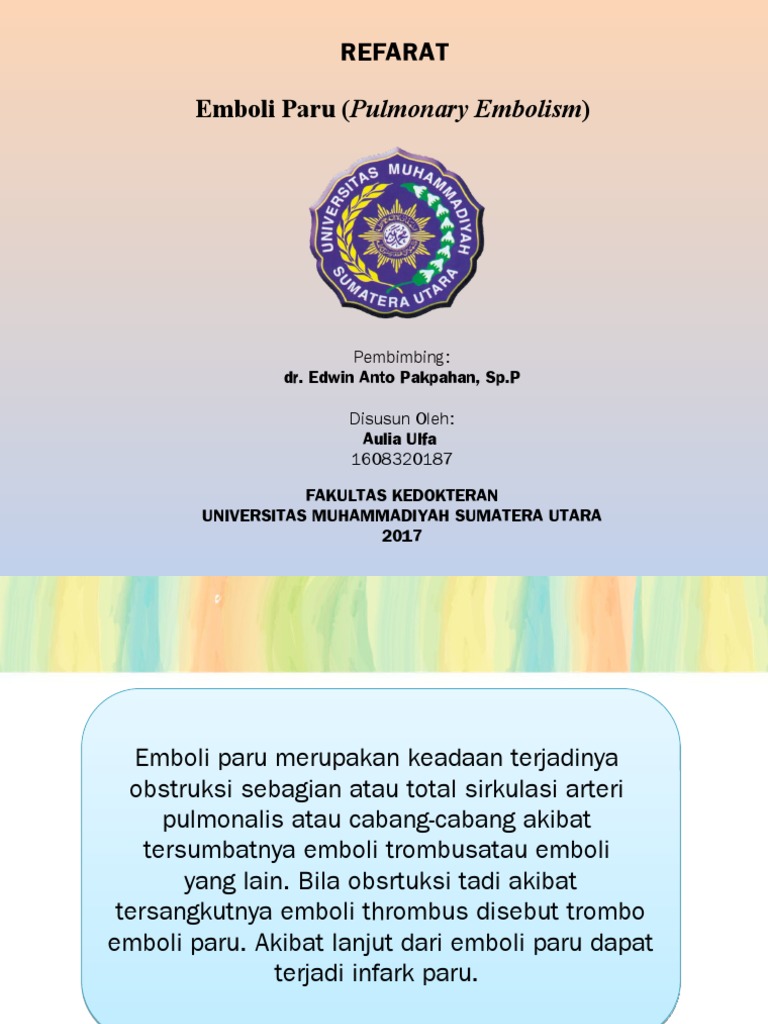 Emboli Paru | PDF