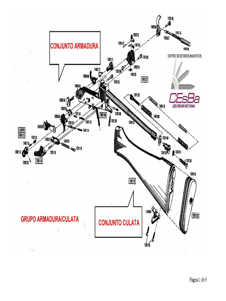 Partes del Fusil FAL 7.62 mm | PDF
