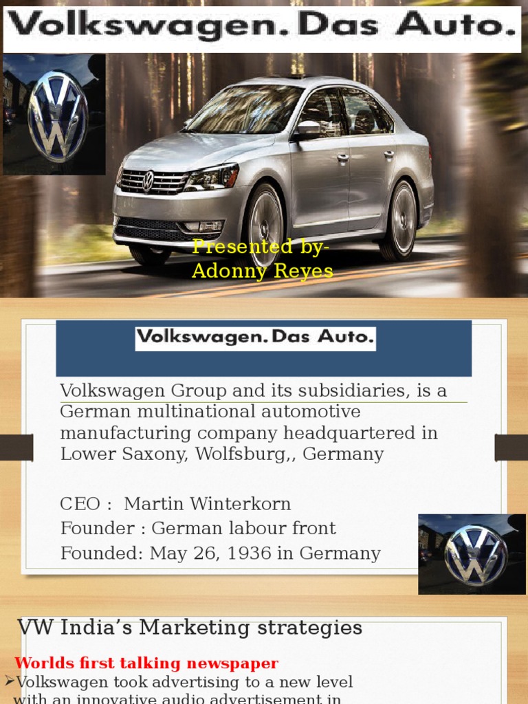 Volkswagen's Innovative Marketing Strategies | PDF | Volkswagen | Viral ...