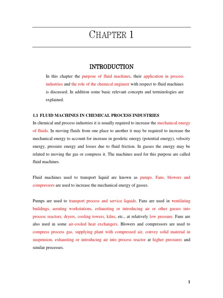 Chapter 1 | PDF | Gas Compressor | Pump