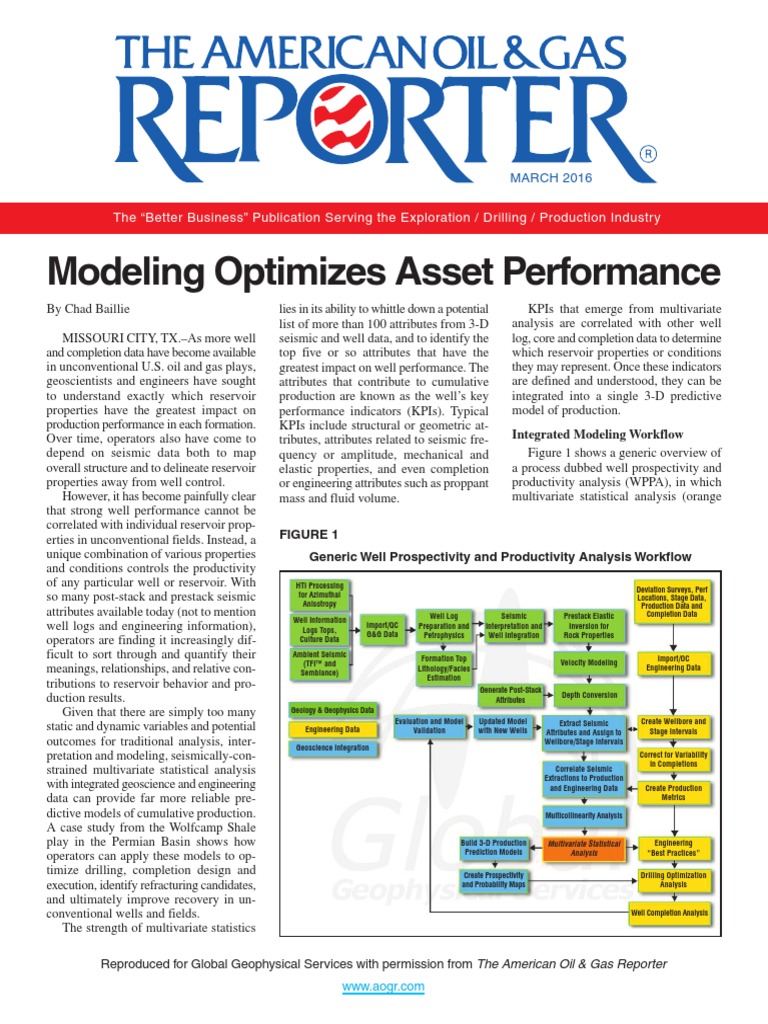 Modeling Optimizes Asset Performance | PDF | Reflection Seismology ...