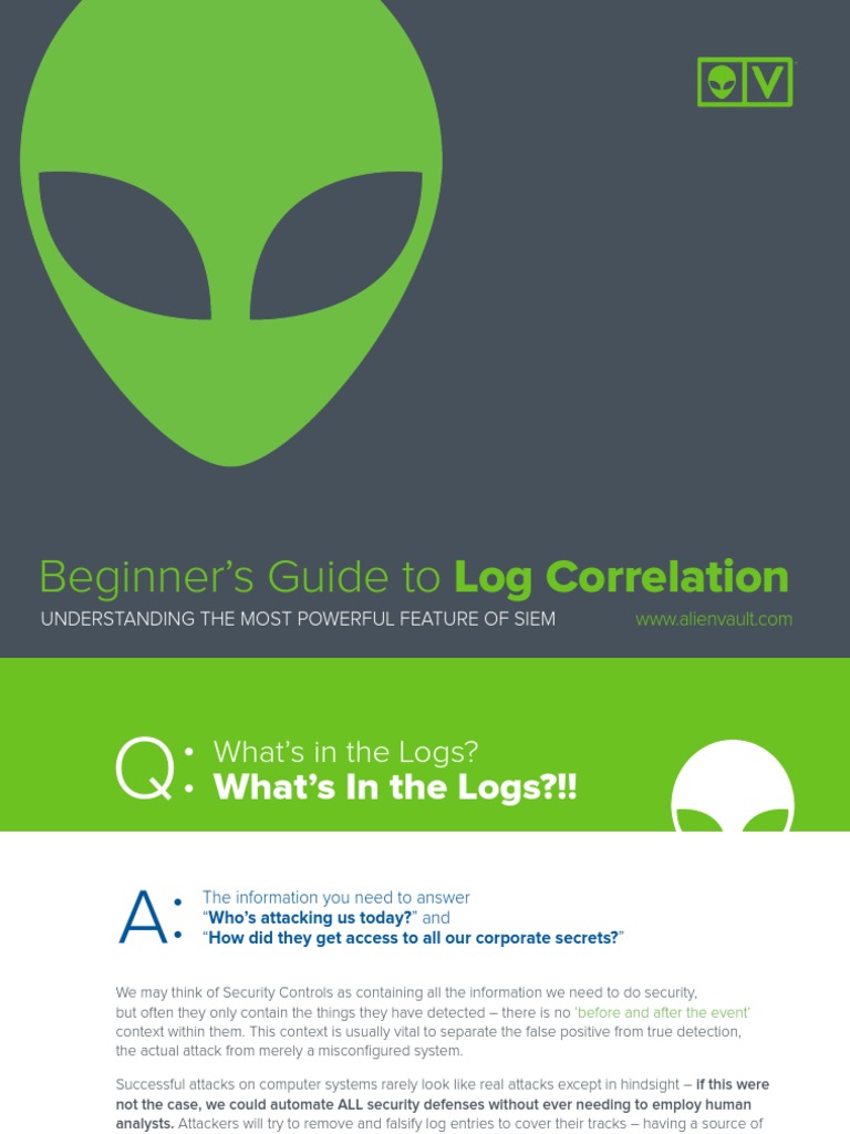 Beginners Guide To Log Correlation | PDF | Threat (Computer) | User ...