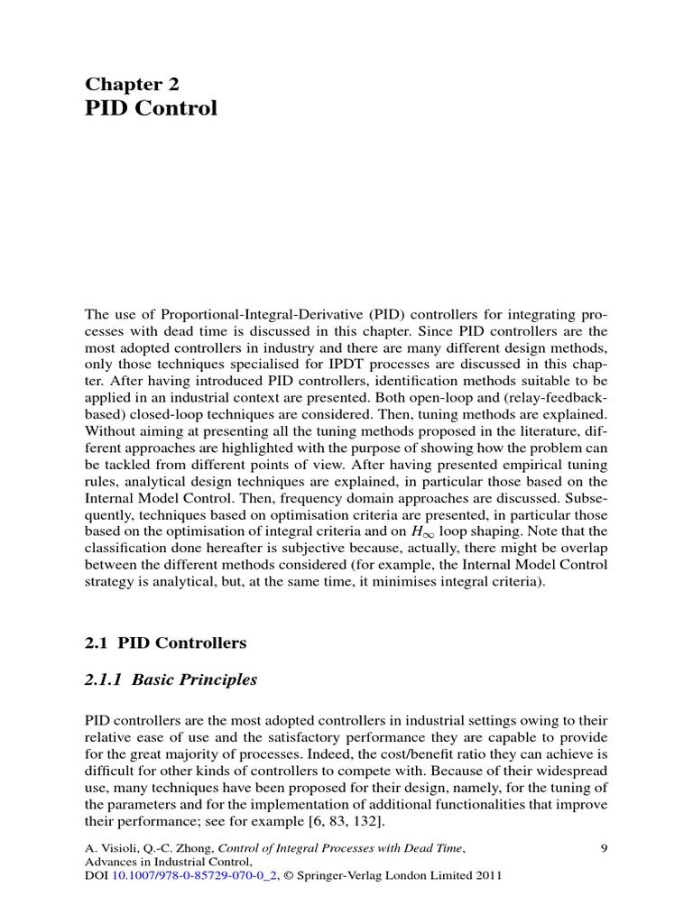 PID Control | PDF | Control Theory | Systems Science
