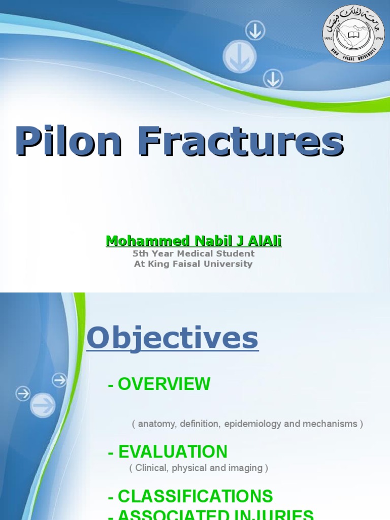 Pilon Fractures: Overview & Treatment | PDF | Ankle | Clinical Medicine