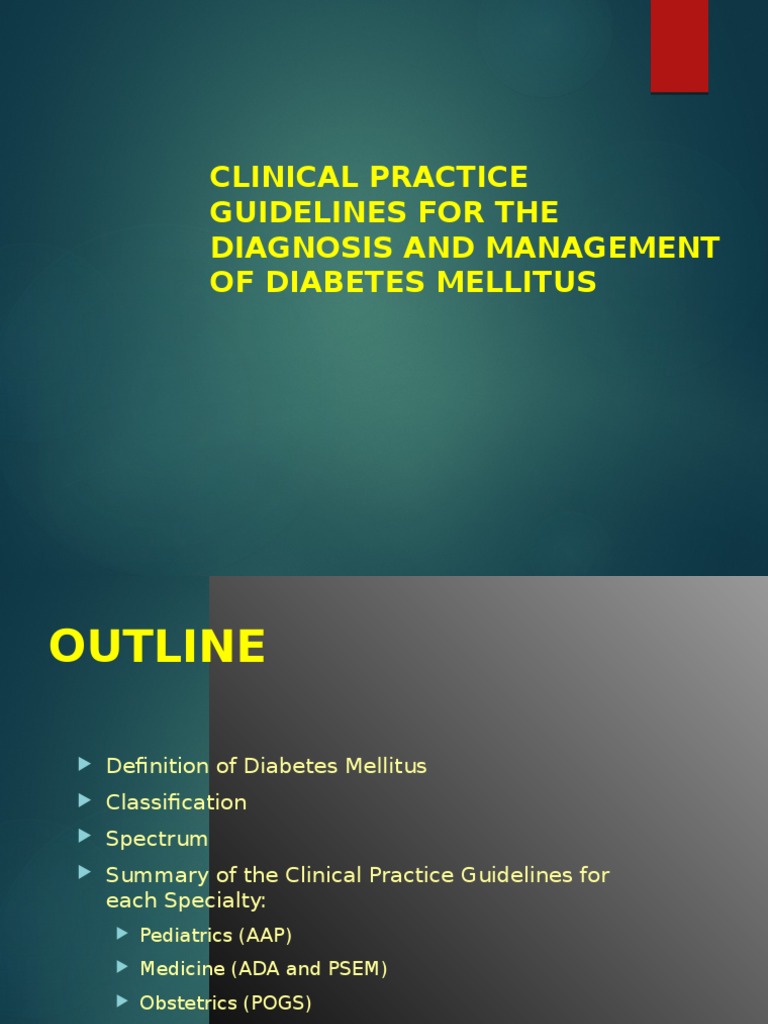 Diabetes Mellitus CPG | PDF | Diabetes Mellitus Type 2 | Hyperglycemia