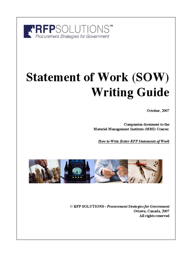 Sow Writing Guide | PDF | Request For Proposal | Overtime