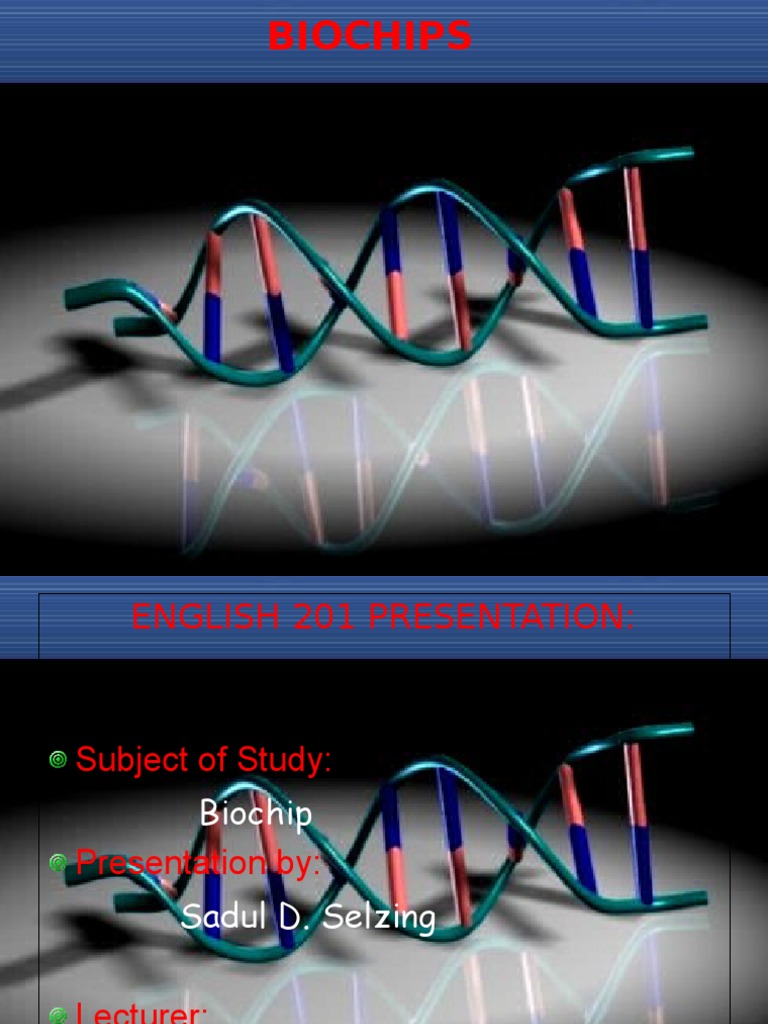 Biochip Technology Presentation | PDF