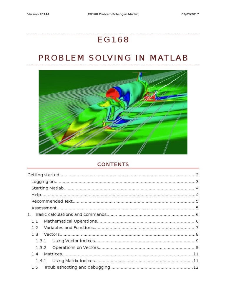 Matlab Chapter 1 | PDF | Matlab | Matrix (Mathematics)
